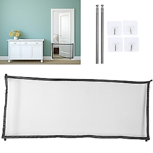 Jacksing Safty Baby Gate, Baby Door Gate Baby Gate Retractable Doorway Baby Gate for Indoor(L)