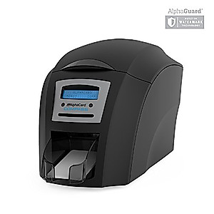 AlphaCard Compass Photo ID Card Printer (Standalone Printer, One-Sided Printer)