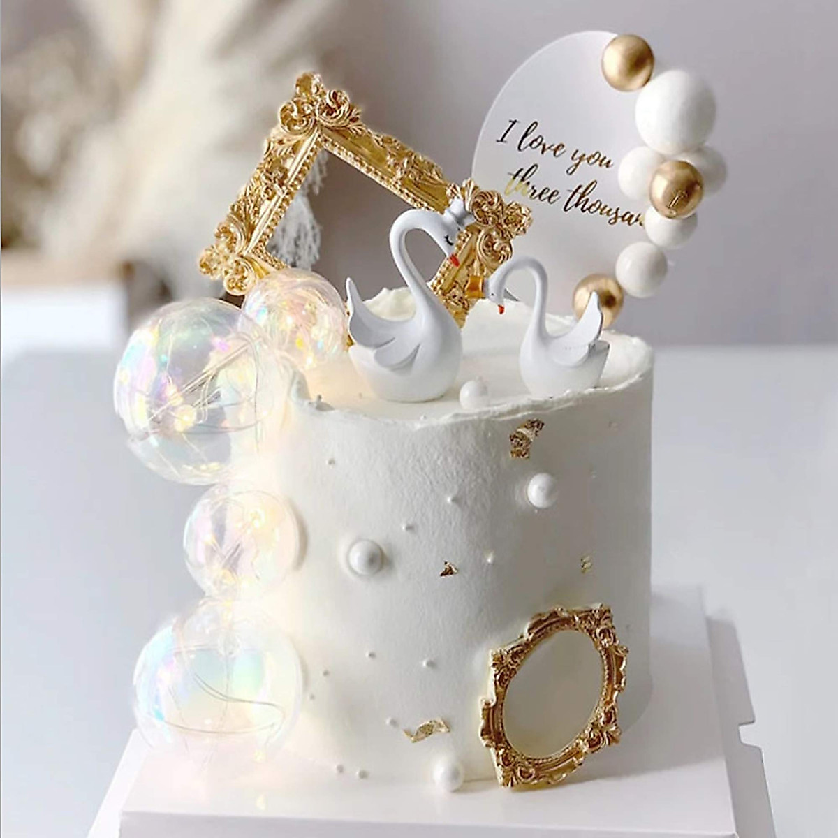 3 Pieces Pink Picture Frames Silicone Mold for Cake Decorating Sugar Gum Paste Chocolate Cookies Resin Polymer Clay