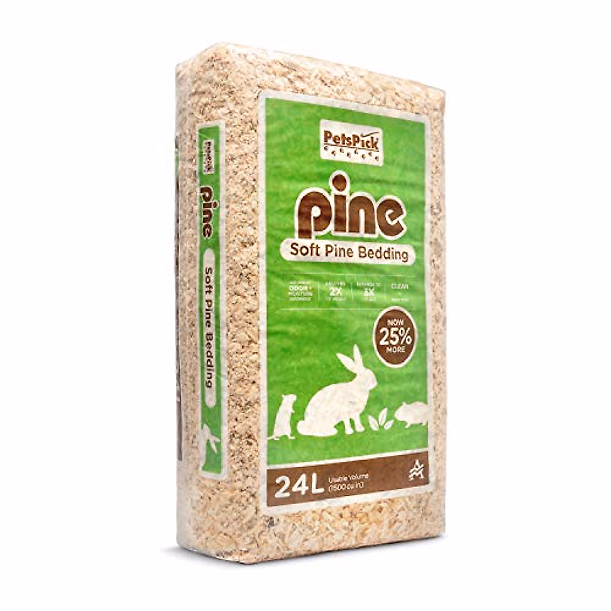 PETSPICK Pine Small Pet Bedding, 24L