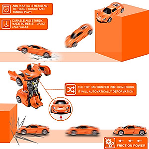 FB DINO TOYS 4 Pack Pull Back Cars Toys for 3 4 5 6 7 Year Old Boys and Toddlers, Pull Back Transforming Toys Cars, Christmas Birthday Kids Gift Toddler Toys Age 3-8