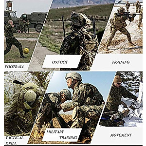 LANBAOSI Men's Tactical Jacket and Pants Military Camo Hunting ACU Uniform 2PC Set Army Multicam Apparel Suit