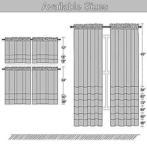 DONREN Gold Yellow Blackout Thermal Insulated Curtain Panels for Bedroom - 2 Panels 84 Inch Length Curtains Room Darkening Rod Pocket Curtain Drapes(42 Wide x 84 Inches Long)
