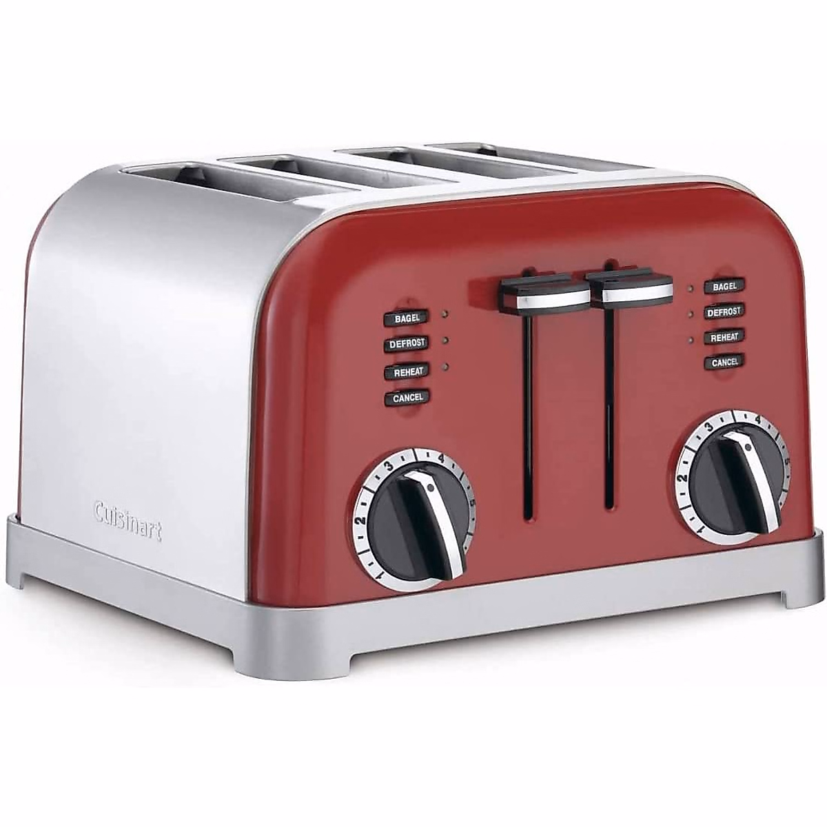 Cuisinart CPT-180MRP1 Metal Classic 4-Slice Toaster, Metallic Red