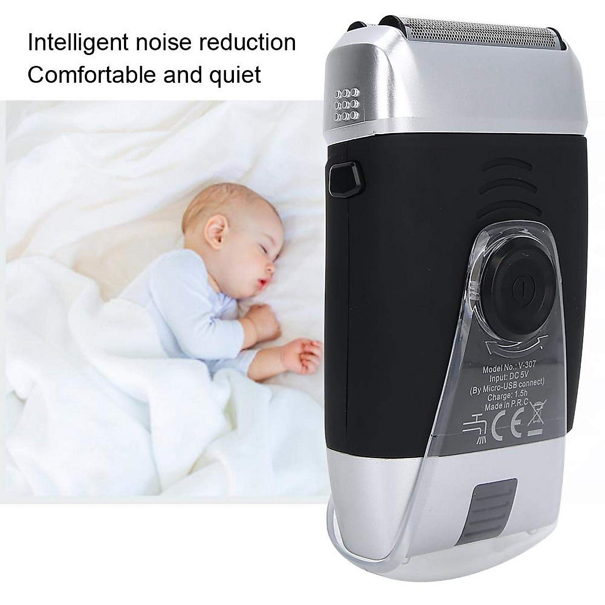 Electric Foil Shavers for Men, Mens Beard Shaver Lithium Electric Men's Multifunctional 2 in 1 Foil Trimmer Shaving Machine Clippers for Hair Cutting