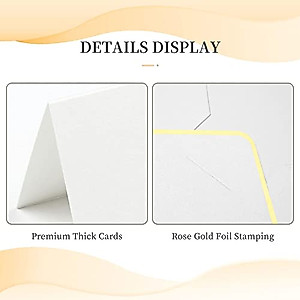 PAILON Pink Unicake Thank You Cards With Envelopes, Blank Greeting Note Cards With Envelopes Blank Inside, Funny Birthday Cards For Women Men, Thank You Card For Wedding Business,Graduation