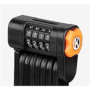 2 Pieces of Bicycle Code Lock, Tram Lock, Mountain Bike Portable Folding Lock, Portable Hinged Bicycle Lock