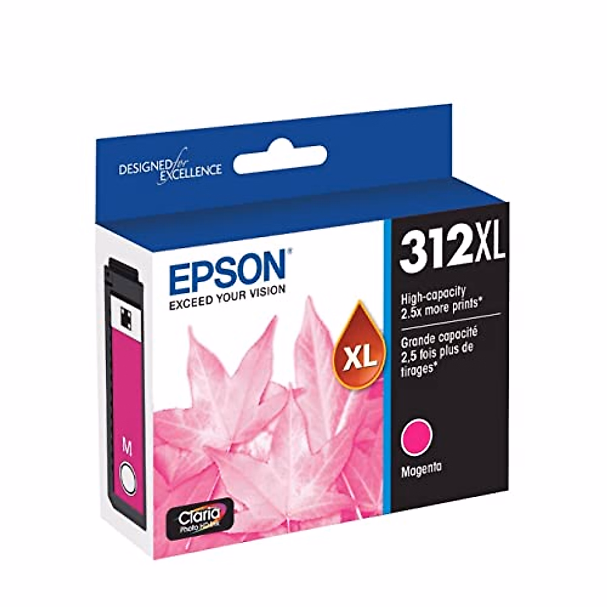 EPSON T312 Claria Photo HD -Ink High Capacity Magenta -Cartridge (T312XL320-S) for select Epson Expression Photo Printers