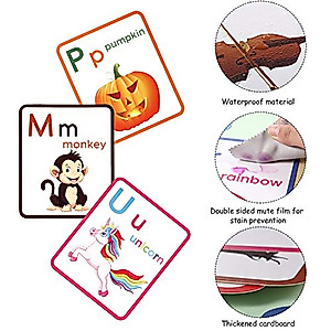 26 Pieces Alphabet Bulletin Board Set Animals Alphabet Cards Classroom Alphabet Decor Standard Manuscript Alphabet Cards,Early Learning Bedroom Nursery Playroom Decorations for Children Kids Teens