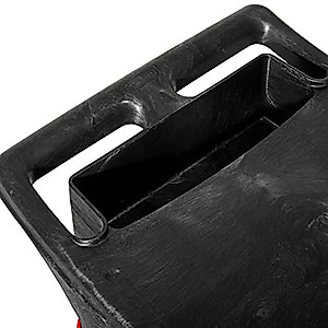 Rubbermaid Commercial Products Trades Tool Utility Cart, Mobile Work Station, With 2 Parts Boxes and 4 Parts Bins, 330 lb. Capacity, 5" Casters, Black, for Warehouse/Garage/Cleaning/Maintenance