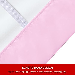 Changing Pad Covers for Girls 2 Pack, Lovely Print Soft Diaper Change Table Sheets, Fit 32"x16" Contoured Pad, Comfy Cozy 2-Pack Cradle Sheets,Floral