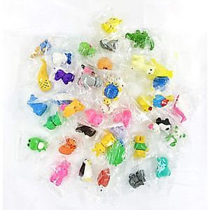 Animal Erasers Desk Pet 40 Pack 3D Animal Erasers for Kids Cute Fun Puzzle Erasers for Students School Supplies Prize Gifts Party Favors