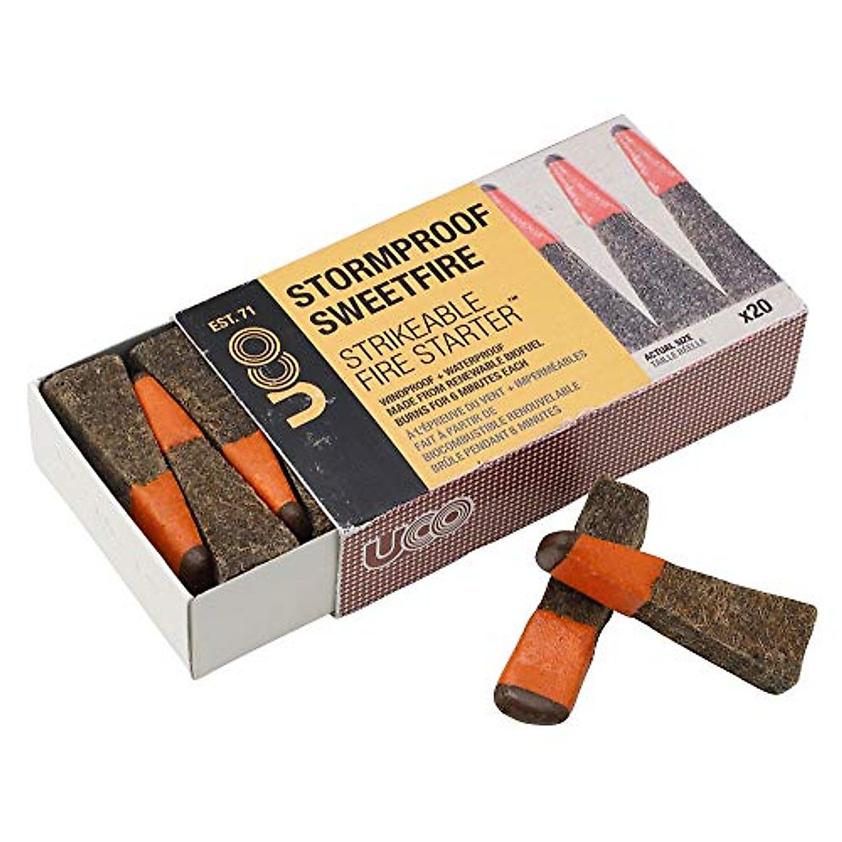 UCO Stormproof Sweetfire Strikeable Firestarters PK20