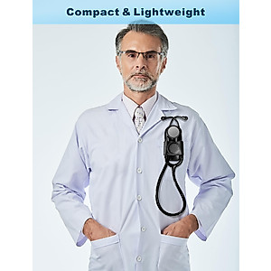 CaseLeather Stethoscope Holder, Genuine Top-Grain Leather | Strong & Durable | Magnetic Closure - Easy Access | for Doctors, Nurses, Adult (Black)