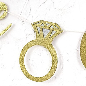 We're Engaged Banner - Engagement Party Decorations,Engagement Party Ideas,Engagement Party Decor Sign,Engagement Banner Gold