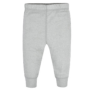 Gerber Baby Girls Multi-Pack Active Pants Set, pink/black/gray, 12 Months