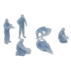 Outland Models Railway Scenery Car Maintenance Crew Figure Set 1:160 N Scale