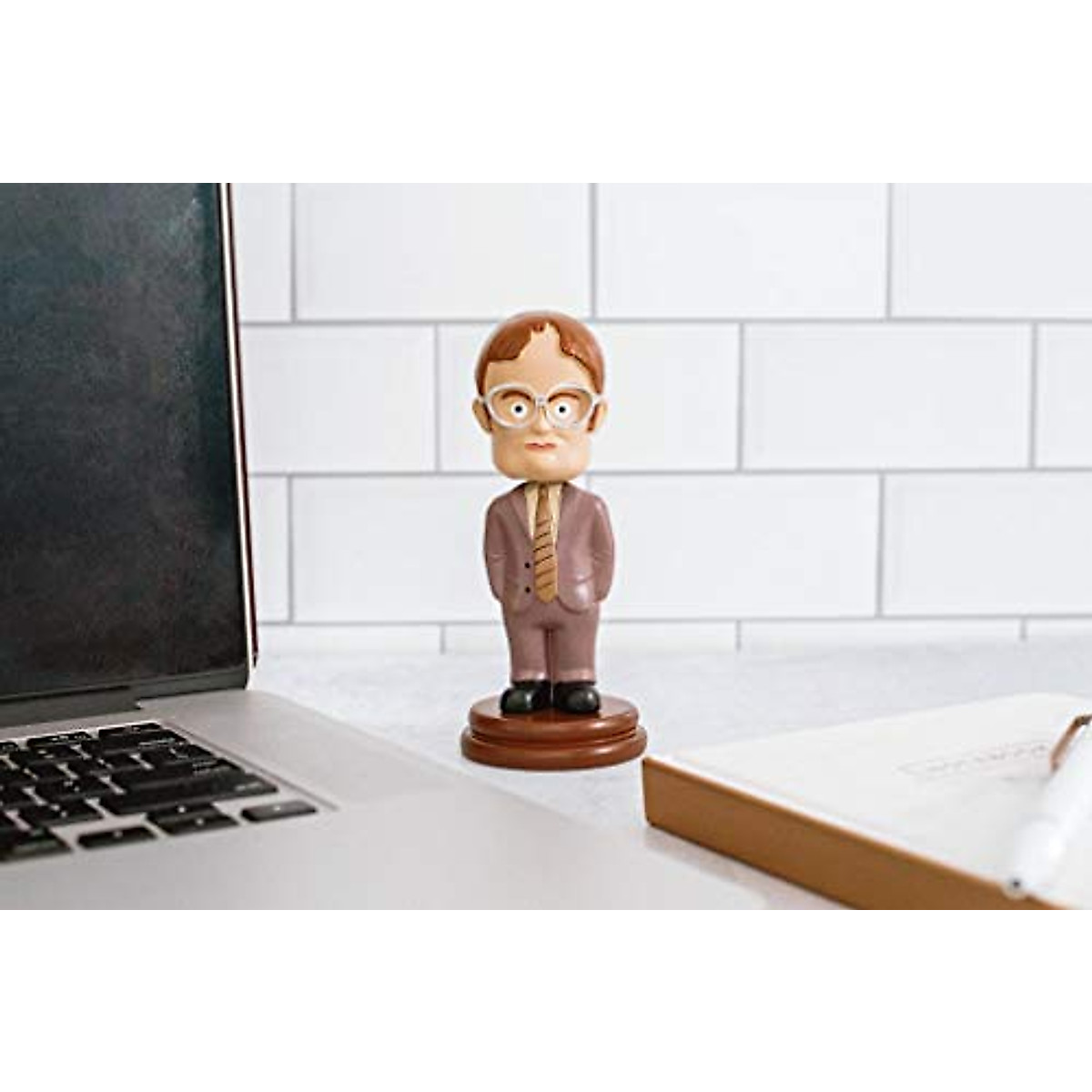 The Office Dwight Schrute Bobblehead Figure | Official The Office Bobblehead Dwight Schrute | The Office Merchandise Dwight Desk Decor Figures | 5.5 Inches Tall