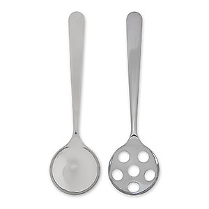 RSVP International Endurance Endurance Kitchen Collection Salad Serving Set, Dishwasher Safe, Set of 2, Stainless Steel