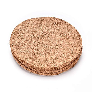 tuhanying-us 12 PCS Plastic Bird Nest-Bird Nesting Bowls Pigeon Nest Bowl Breeding Hatching Nest Pigeon Hatching Egg Nest with Grass Mat for Pigeons Quails