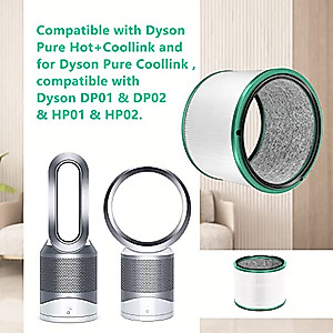 EGR Replacement Air Purifier Filter for Dyson Tower Purifier Pure Cool Link TP01, TP02, TP03, BP01. Compatible with Dyson HP01, HP02, DP01 Desk Purifiers