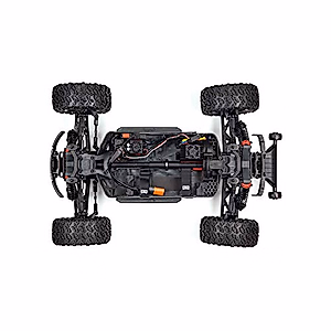 ARRMA 1/10 Big Rock 4X4 V3 3S BLX Brushless Monster RC Truck RTR (Transmitter and Receiver Included, Batteries and Charger Required), Black, ARA4312V3