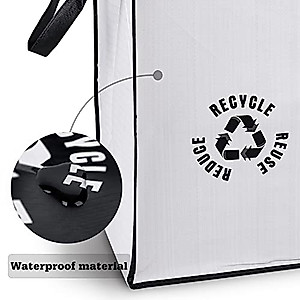 BeBesta Recycle Waste Bin Bags for Kitchen Home Trash Sorting Bins Organizer Waterproof Baskets Compartment Container