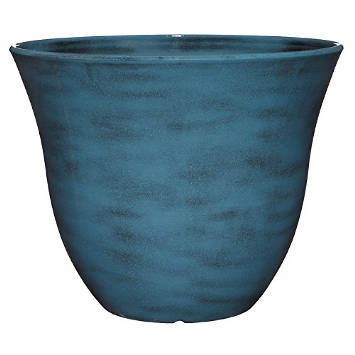 Classic Home and Garden Honeysuckle Resin Flower Pot Planter, Blue Jean, 15"