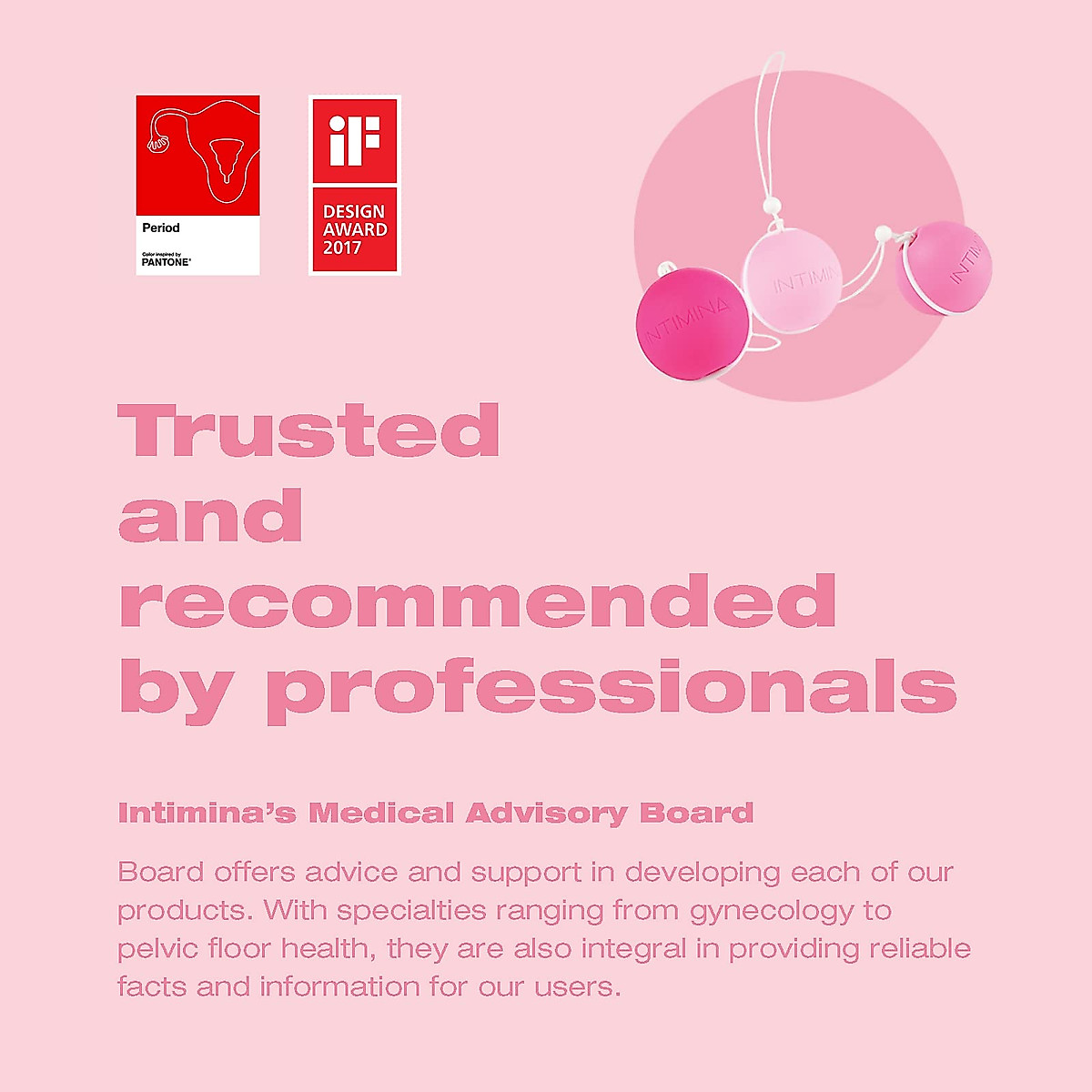 Intimina Feminine Moisturizer - Vaginal Moisturizer - Personal Lubricant for Women Water Based Lubrication for Toys, Kegel Balls, and Menstrual Cups