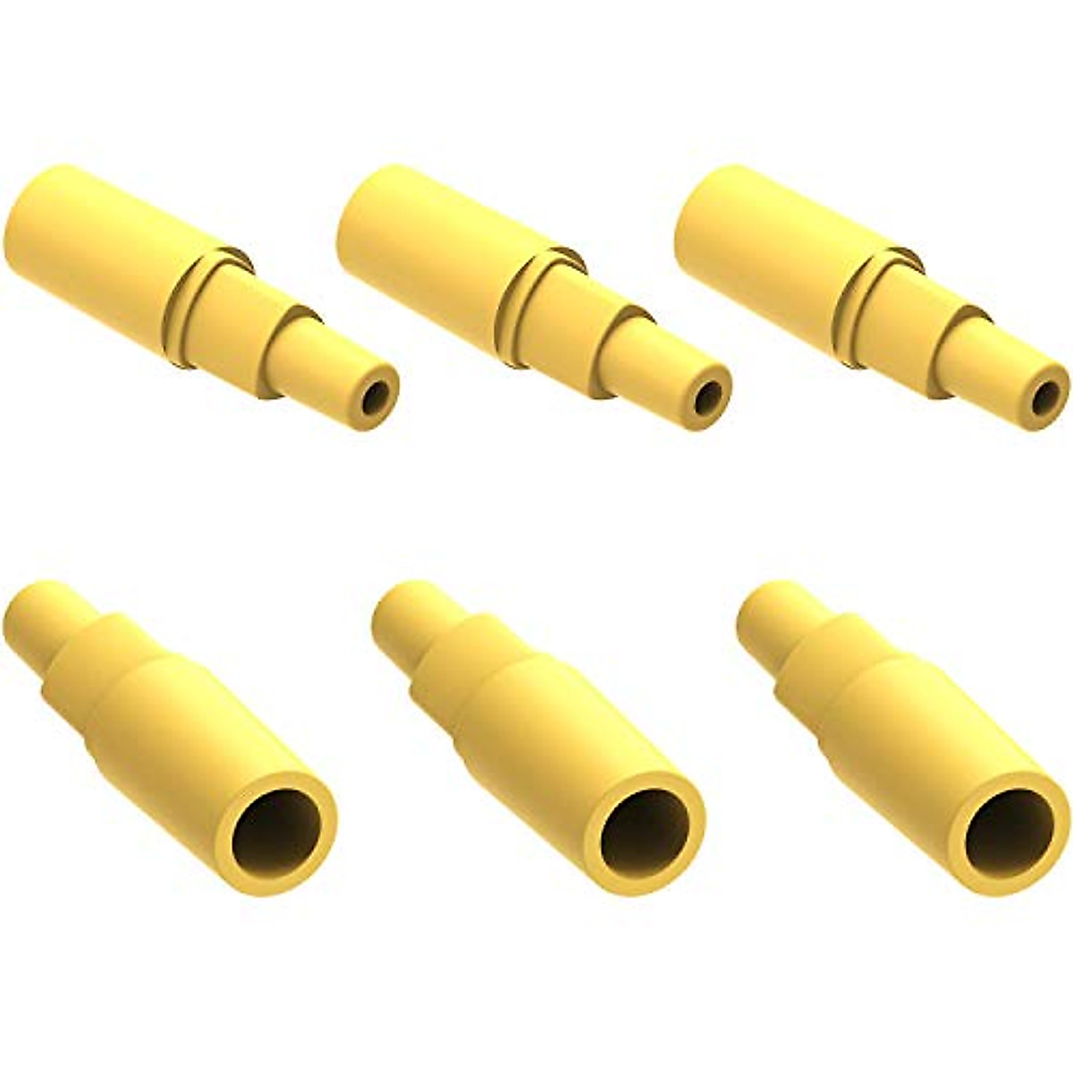 BabyValley New Version Backflow Adapter for Spectra S1, Spectra S2, Spectra 9 Plus Pump to Use with Medela Breastshield Parts; Connects Between Medela Flange and Spectra Backflow Protector (yellow6)