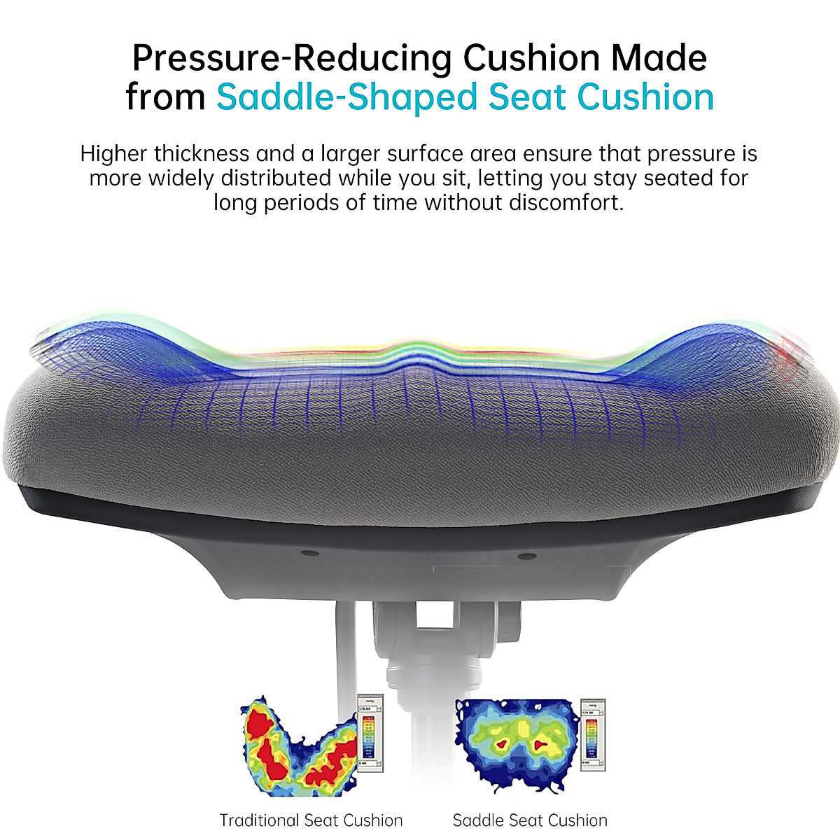 EUREKA ERGONOMIC Ergonomic Office Chair with Back Support, Home Office Desk Chairs Dual Backrests Office Chair, Executive Office Chair Adjustable Arms, Best Office Chair for Lower Back Pain, Beige