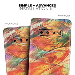 DesignSkinz Liquid Abstract Paint Remix V72 Protective Vinyl Decal Wrap Skin Cover Compatible with The Samsung Galaxy S20 (Screen Trim & Back Glass Skin)