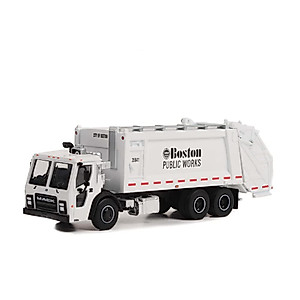 2020 Mack LR Rear Loader Refuse Truck, White - Greenlight 45160C - 1/64 Scale Diecast Car