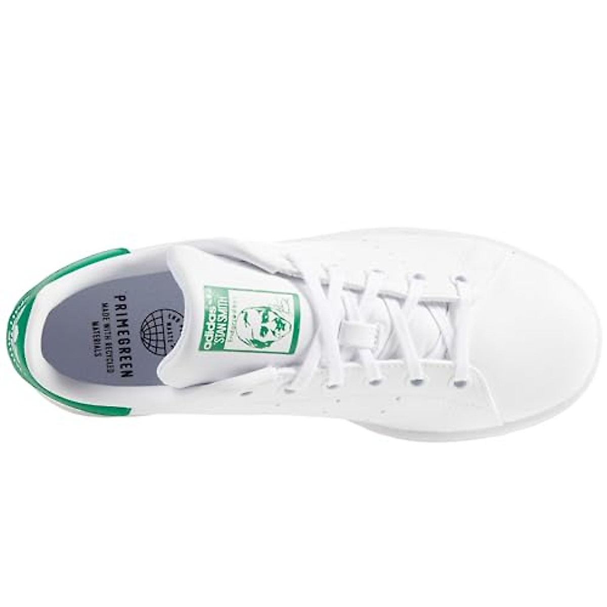 adidas Kids Stan Smith (End Plastic Waste) Sneaker, White/White/Green, 9 US Unisex Toddler
