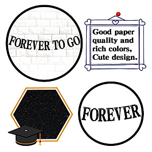 1 Year Down Forever to Go Banner, 1 Year of Marriage Gift, Happy 1st Wedding Anniversary Party Decoration Supplies, Black Glitter