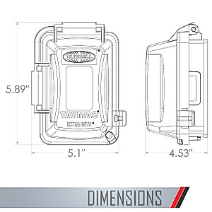 TAYMAC MKG420CS Nonmetallic Extra Duty Complete in-Use Cover 15 Amp WRTR Self Test GFCI Kit, 1-Gang, Clear/Gray