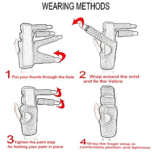 Trigger Finger Splint Finger Brace – Help Mallet Fingers or Hand Splint for Metacarpal Fractures Broken Fingers, Injuries, Arthritis, Trigger Finger, Tendonitis and Pain Relief