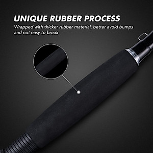 2PCS Catfish Casting Rod Green Portable Travel Boat Fishing Rod Medium Catfishing Rod for River Lake Freshwater - 7'6"