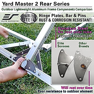 Elite Screens Yard Master 2, 100-inch Indoor Outdoor Portable Fast Folding Projector Screen w/ Stand 16:9, 8K 4K Ultra HD 3D Movie Theater Rear Projection , OMS100HR3 -US Based Company 2-YEAR WARRANTY