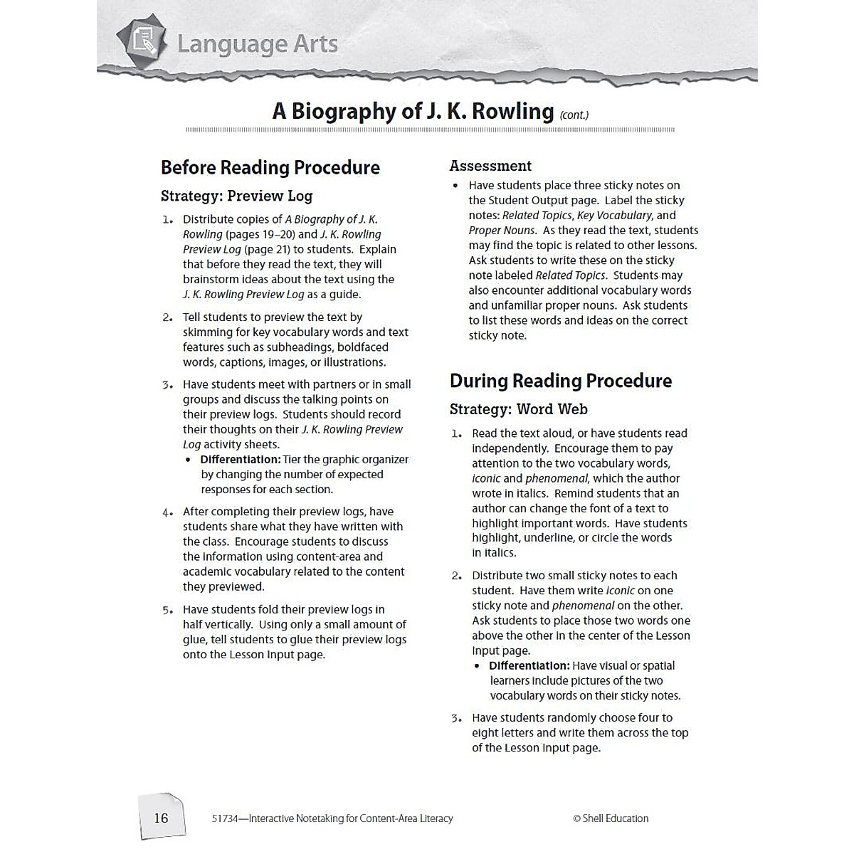 Interactive Notetaking for Content-Area Literacy, Secondary