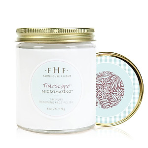 FarmHouse Fresh Face Exfoliator, Plant-Based Face Scrub, Gentle Exfoliating Face Polish With Cucumber Extract. Timescape Micromazing Facial Polish. 6 Oz