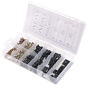 High Quality 170Pcs Auto Car U-Clip U Nut and Screw Assortment Kit for Dash Door Panel Interior SAE