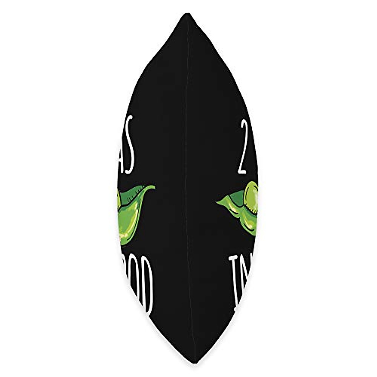 FRESAN - Vegetarian Humor Vegan With Twins Like 2 Peas in A Pod Vegan Humor Funny Announcement Throw Pillow, 18x18, Multicolor