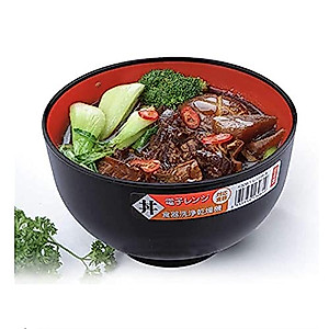 JapanBargain, Japanese Plastic Soup Bowl for Ramen Udon Pho Noodle Poke Cereal Bowl Microwave and Dishwasher Safe Made in Japan (1, 38oz)