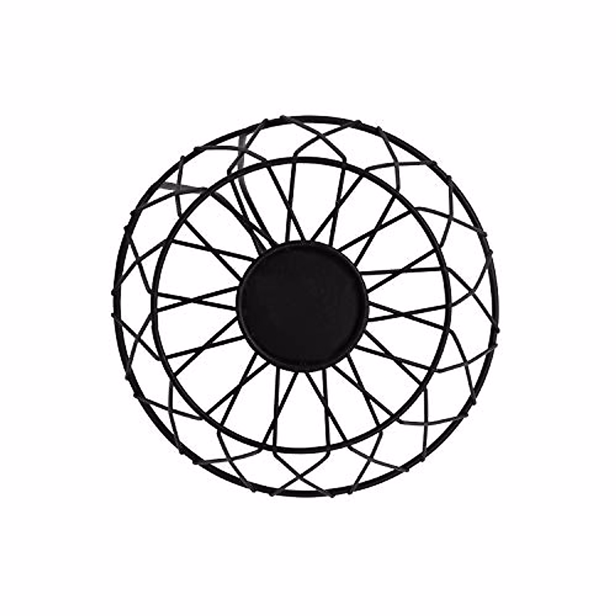 Spectrum Diversified Paxton Tree & Basket Hanger & Fruit Basket, Produce Saver Banana Holder & Open Wire Fruit Bowl for Kitchen Counter & Dining Table, Black