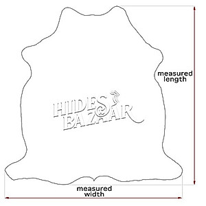 HIDES BAZAAR Brown Brindle Cowhide Rug, Premium Quality Natural Leather Hide, Area Rug (6x7ft)