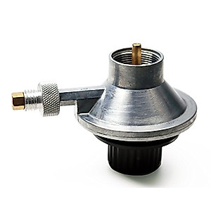 DOZYANT Propane Gas Grill Control Valve Table Top Regulator with a 1"-20 Female Throwaway Cylinder Thread Inlet and an Orifice Outlet