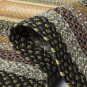 SAFAVIEH Braided Collection 4' x 6' Multi BRD308A Handmade Country Cottage Reversible Area Rug