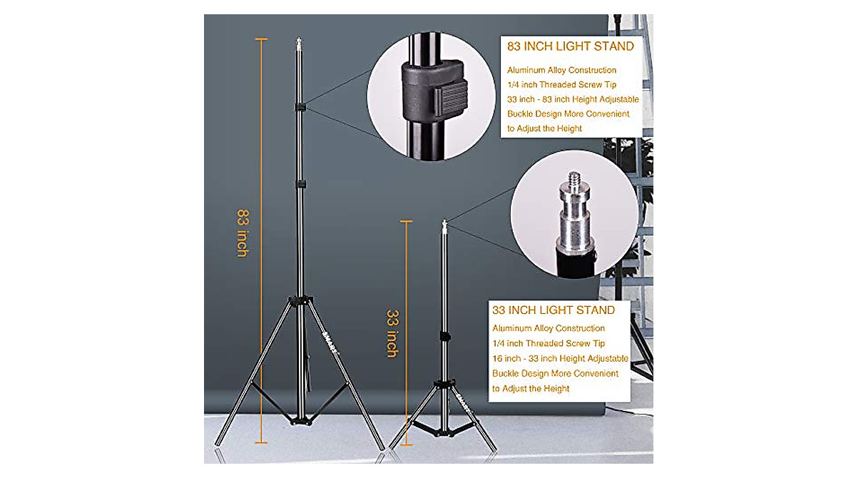 EMART Photography Lighting Kit with 700W CFL Bulbs | Soft Studio Light