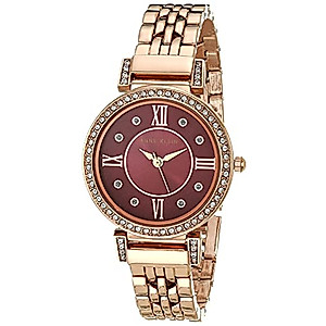 Anne Klein Women's Premium Crystal Accented Bracelet Watch, AK/2928